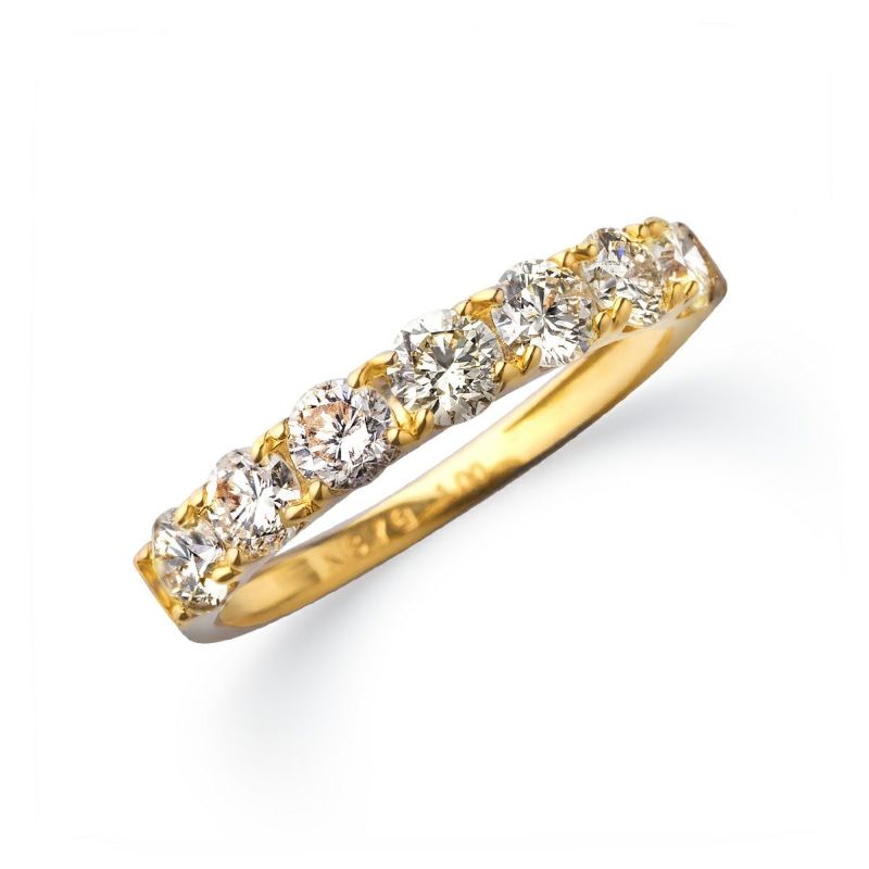 K18 1ct ダイヤモンド ハーフエタニティ リング | アラジン ONLINE SHOP